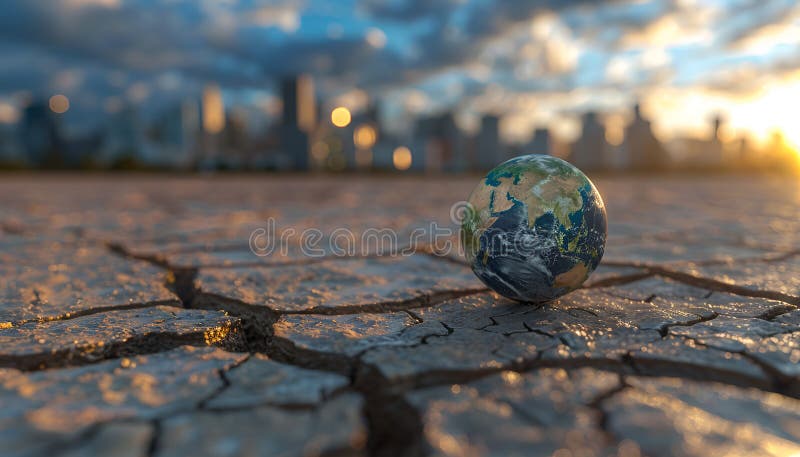 Post-apocalyptic Landscape. City after the Effects of Global Warming ...