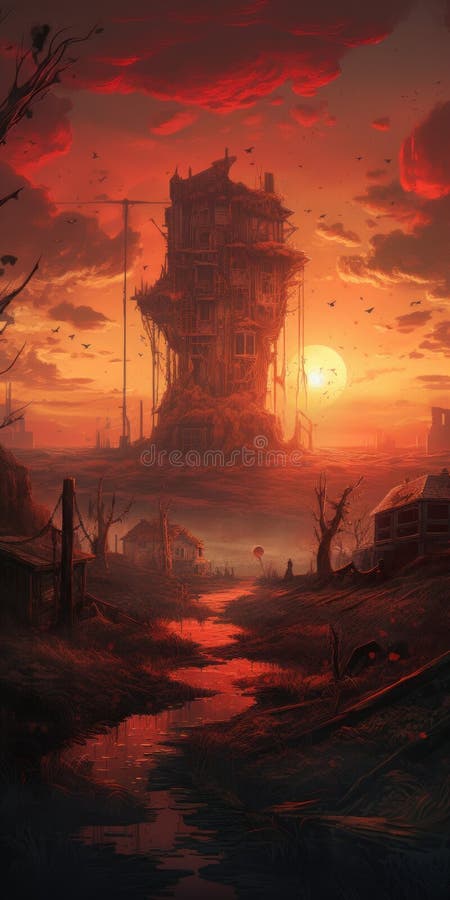 Apocalyptic Red Stock Illustrations – 893 Apocalyptic Red Stock ...