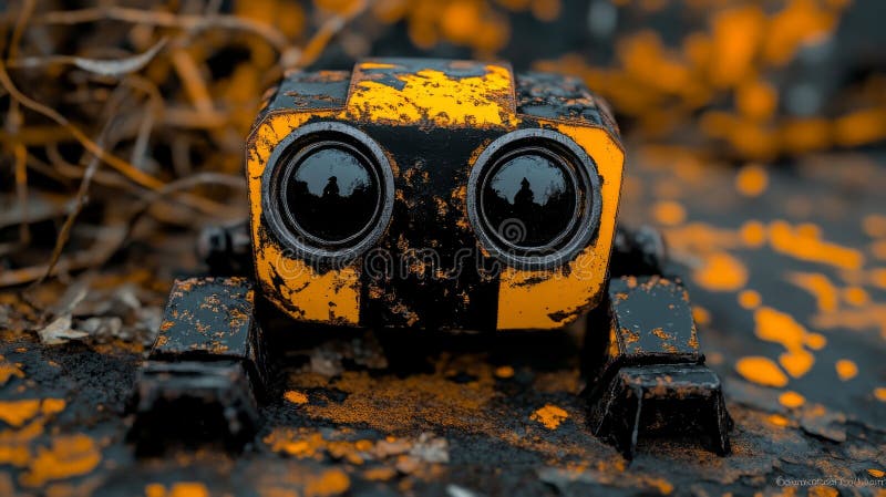 Post-Apocalyptic Mechanical Marvel As Seen in Rusty Robot Close-up ...