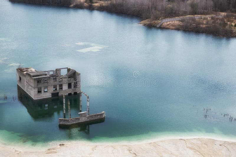 Post-apocalyptic ruins stock photo. Image of prison, brick - 77321728