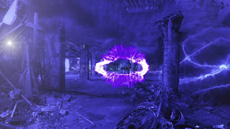 Post apocalyptic scene stock photo. Image of hell, earth - 215201342