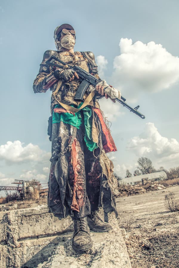 Post apoc beast survivor stock photo. Image of apocalyptic - 103337628