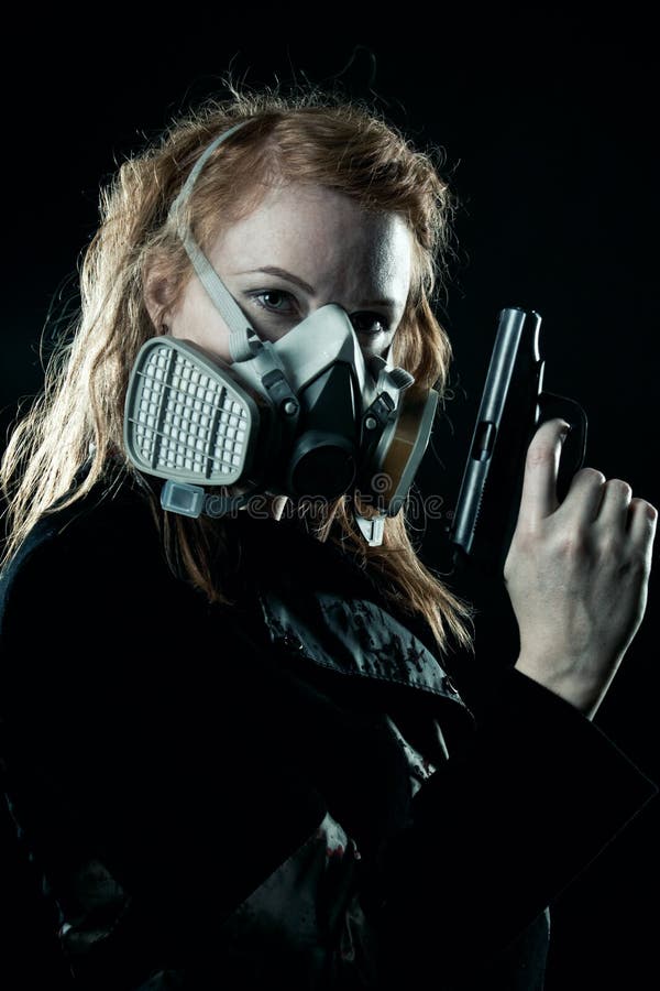 Post-apocalyptic wanderer stock photo. Image of adult - 23774560