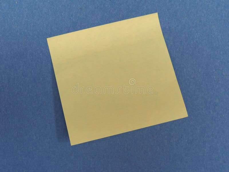 Post-it Au-dessus De Bleu Avec L'espace De Copie Image stock - Image du ...