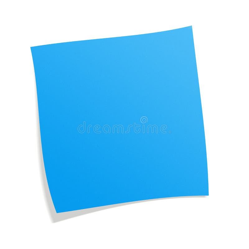 Post-it azul imagem de stock. Imagem de sombra, quadrado - 5516157