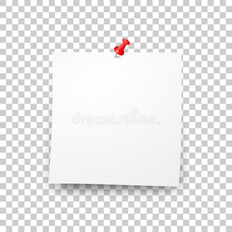 Post Blank Sticky Paper Sheet Vector Stock Vector - Illustration of ...