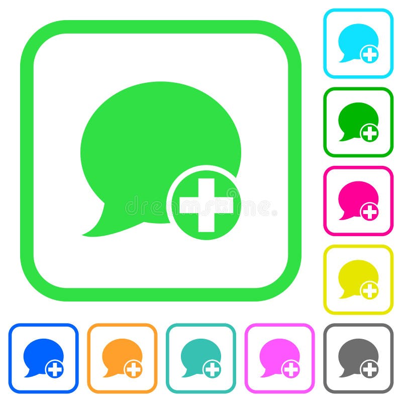 Flat Post Blog Comment Icons Stock Vector - Illustration of chat, icons ...