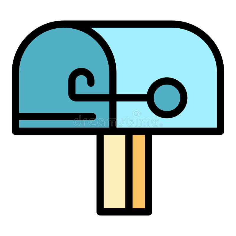 Post Box Icon Color Outline Vector Stock Vector - Illustration of ...