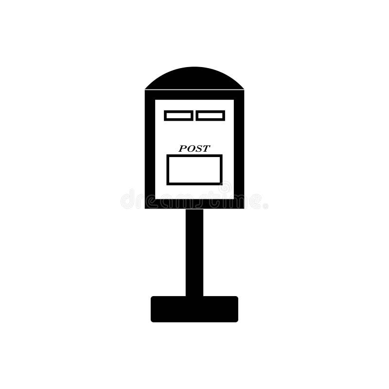 Post Box Icon Logo Vector Design Stock Vector - Illustration of metal ...
