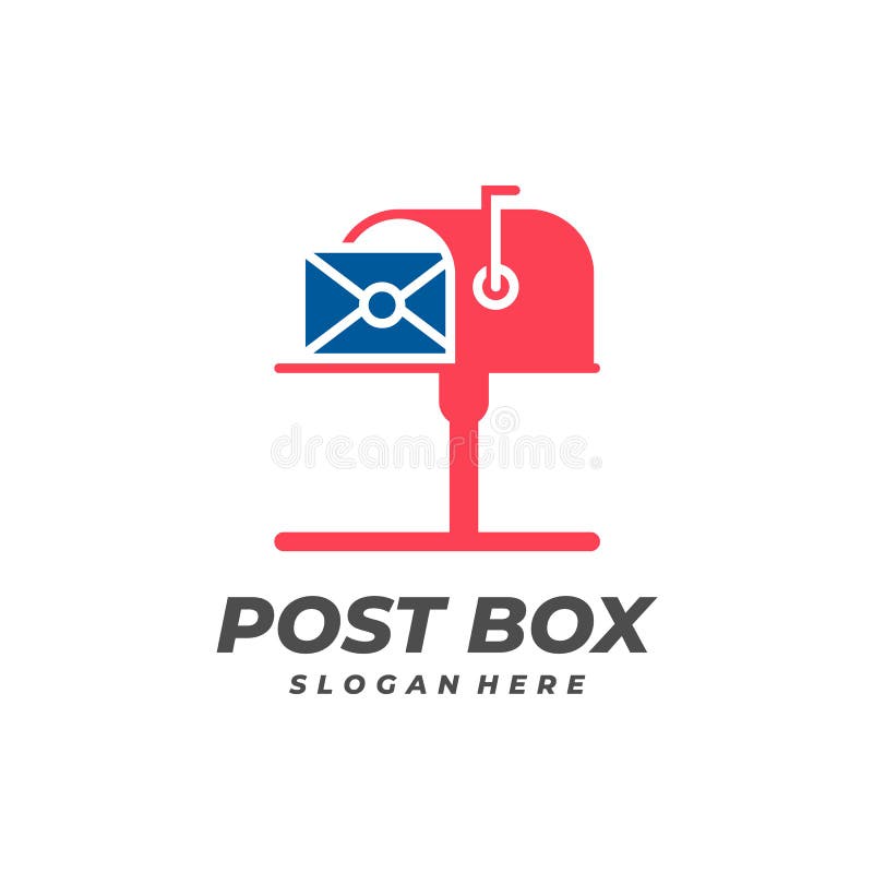 Post Box Logo Vector Template, Creative Post Box Logo Design Concepts ...