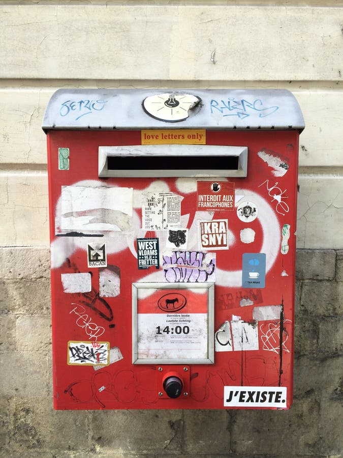 Post Box - Love Letters only Editorial Stock Photo - Image of sign ...
