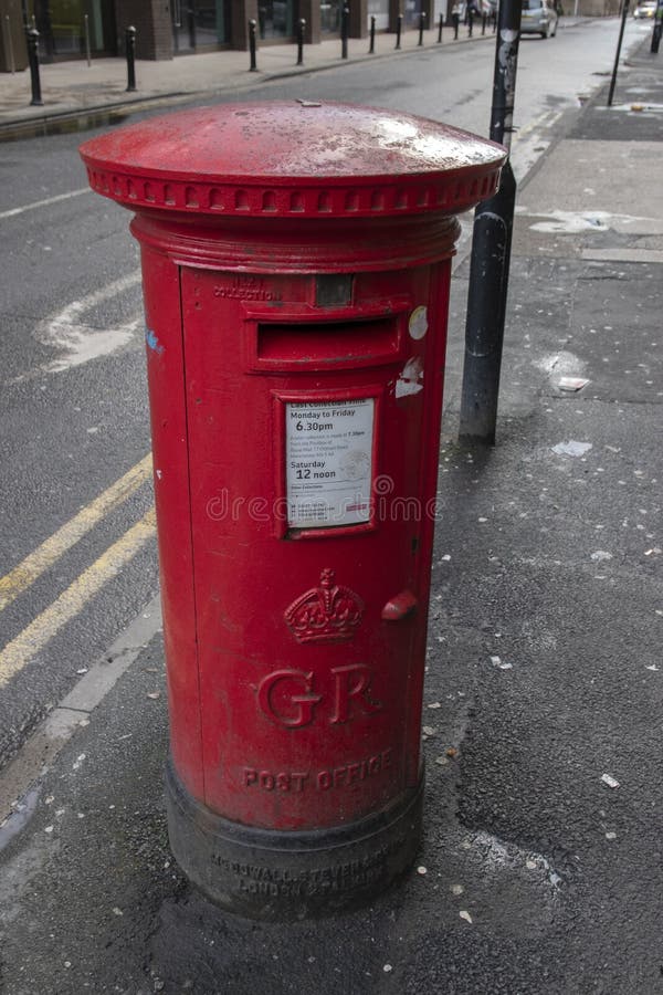 Post Box at Manchester England 8-12-2019 Editorial Image - Image of ...