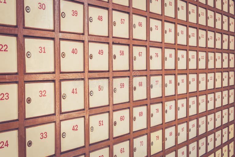 Post box with number stock image. Image of parcel, service - 51014689