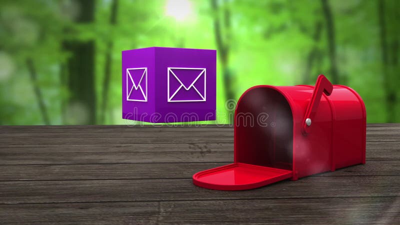 Email Icon Animation. Email Envelope Loop Animation with Alpha Channel ...