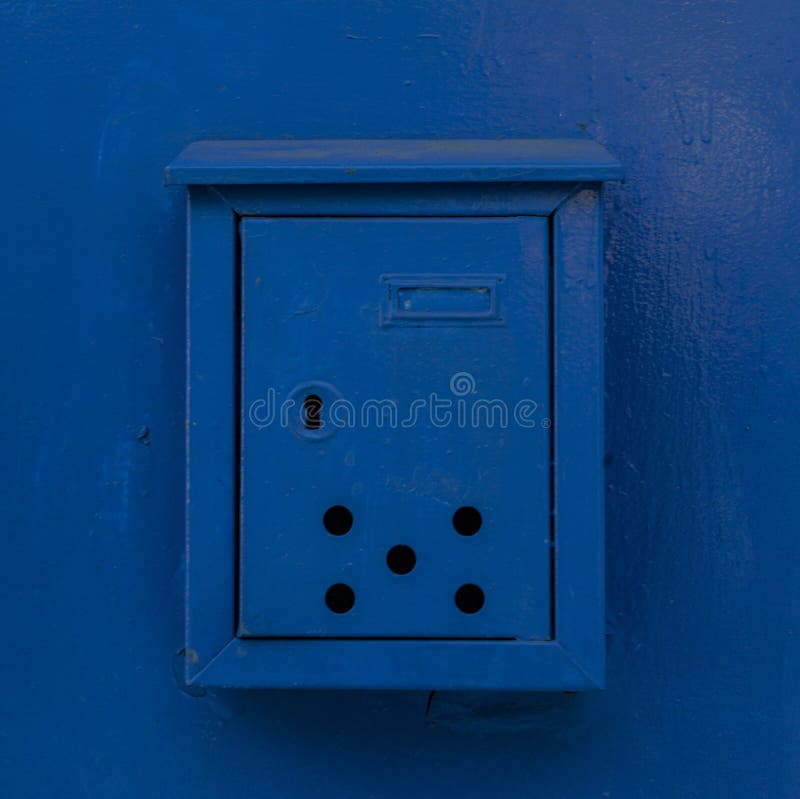 Post Box on the Streets of Athens Stock Photo - Image of color ...