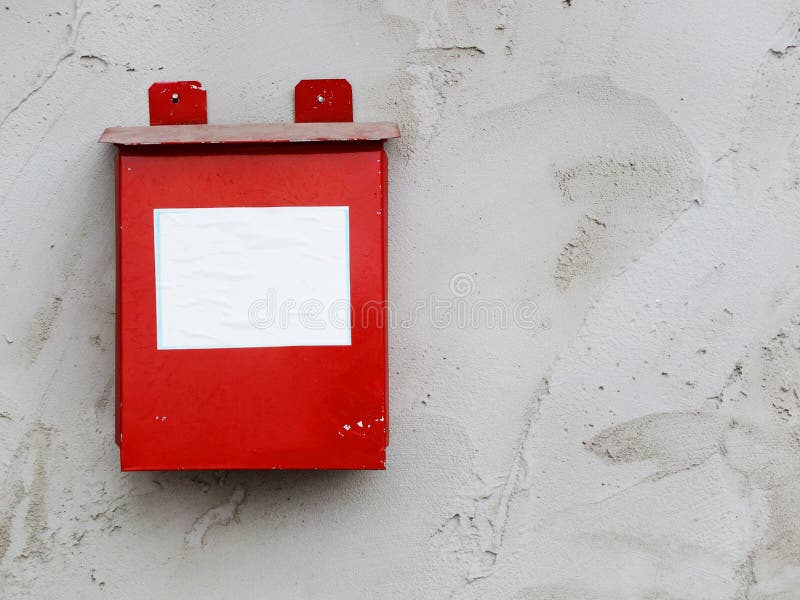 Post Box on wall stock image. Image of internet, collection - 29566867