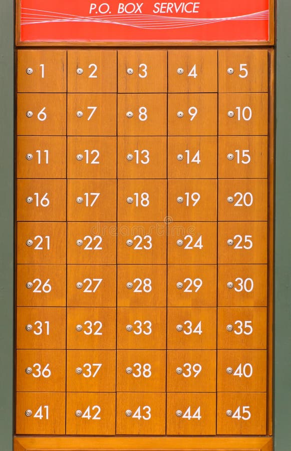 Post boxes service stock image. Image of yellow, office - 24205915