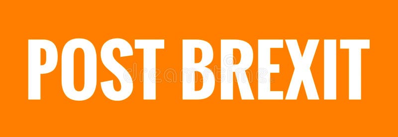 Post Brexit UK Header Orange Abstract Illustration Stock Illustration ...