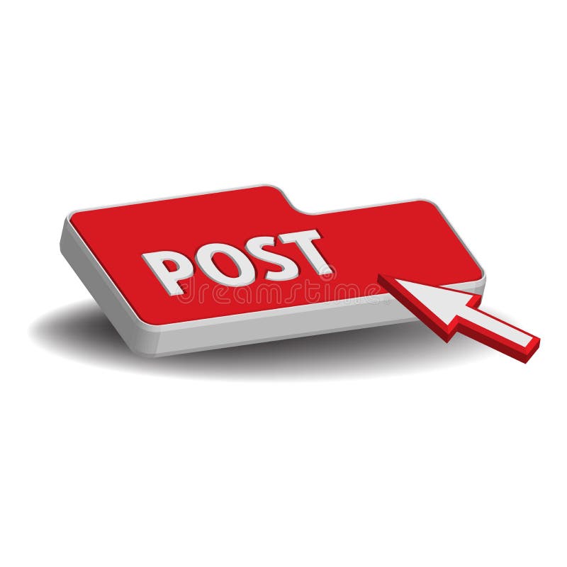 Email button stock vector. Illustration of abstract, button - 29753212