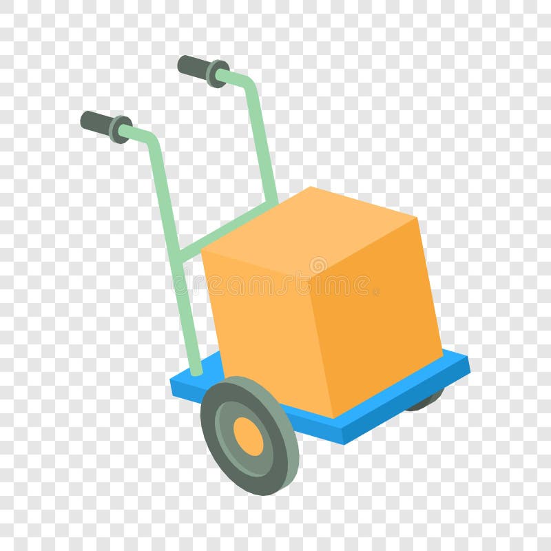 Post Cart Icon, Isometric 3d Style Stock Vector - Illustration of ...