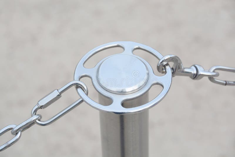 Post and Chain stock image. Image of security, silver - 49923189
