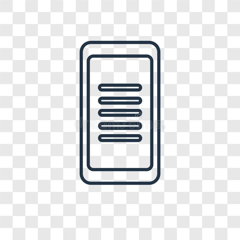 Post Concept Vector Linear Icon Isolated on Transparent Background ...