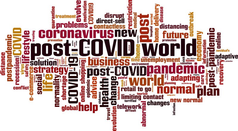Post-COVID World Word Cloud Stock Vector - Illustration of covid ...