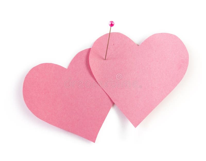 Post-it de forme de coeur photo stock. Image du note - 29517378