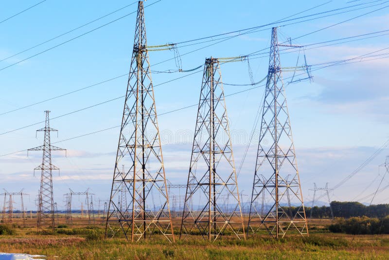 Post electric stock image. Image of energy, farm, structure - 76221405