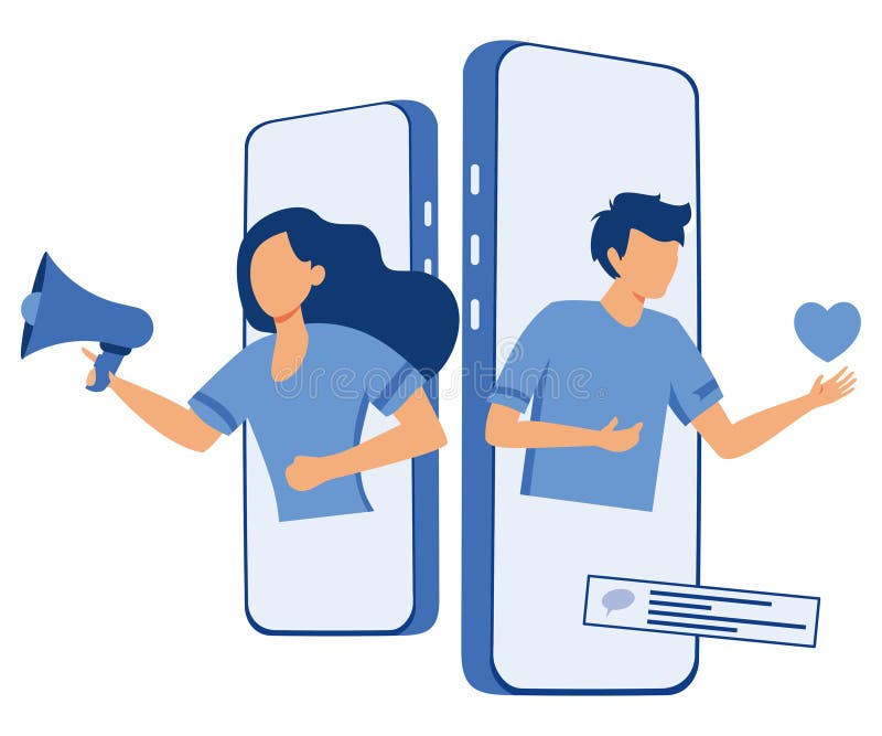 Post Engagement Concept, Social Media Posting, Create Engaging Post ...