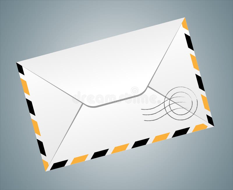 Post envelope stock illustration. Illustration of postal - 28707526