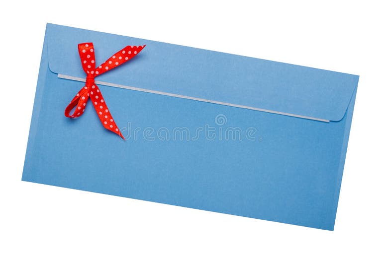 Post Envelope a Bow. a Beautiful Envelope for Designers Stock Photo ...