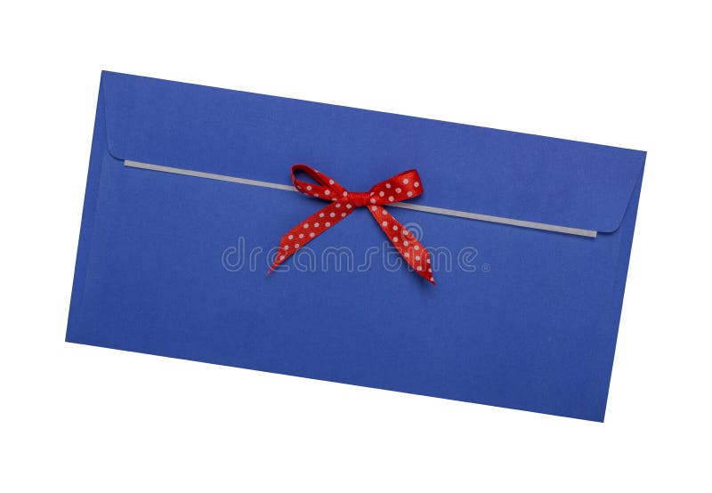 Post Envelope with Bow. a Beautiful Envelope for Designers Stock Image ...