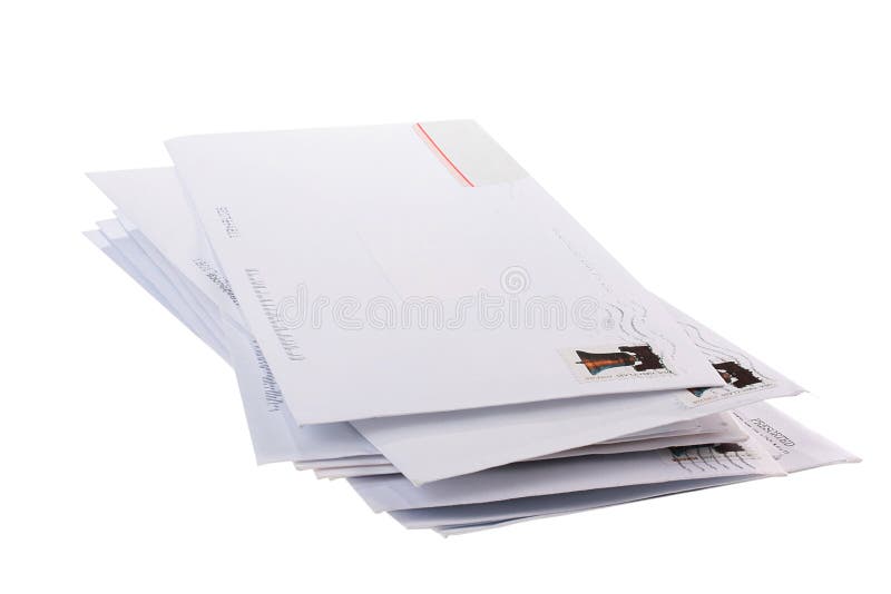 Stack of envelopes stock image. Image of unwritten, address - 5589177