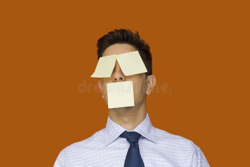 Post-it face stock photo. Image of signboard, postit, list - 3531920