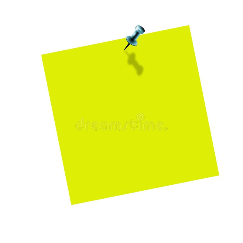 Post-it giallo illustrazione di stock. Illustrazione di avviso - 2950979