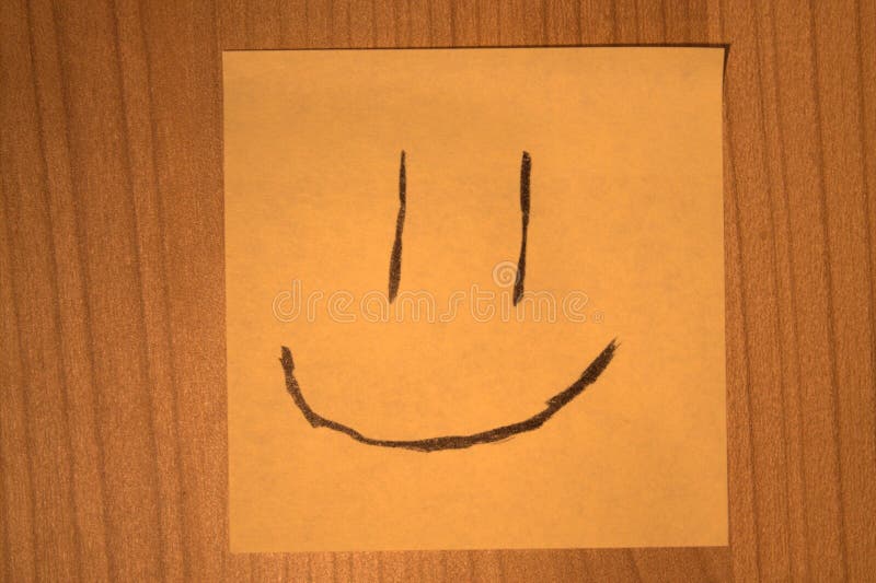 Post-it Happy, Glad Smiley Face Stock Photo - Image of expression ...