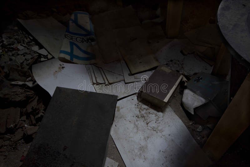 Post heartquake decay stock image. Image of distopic - 177693599