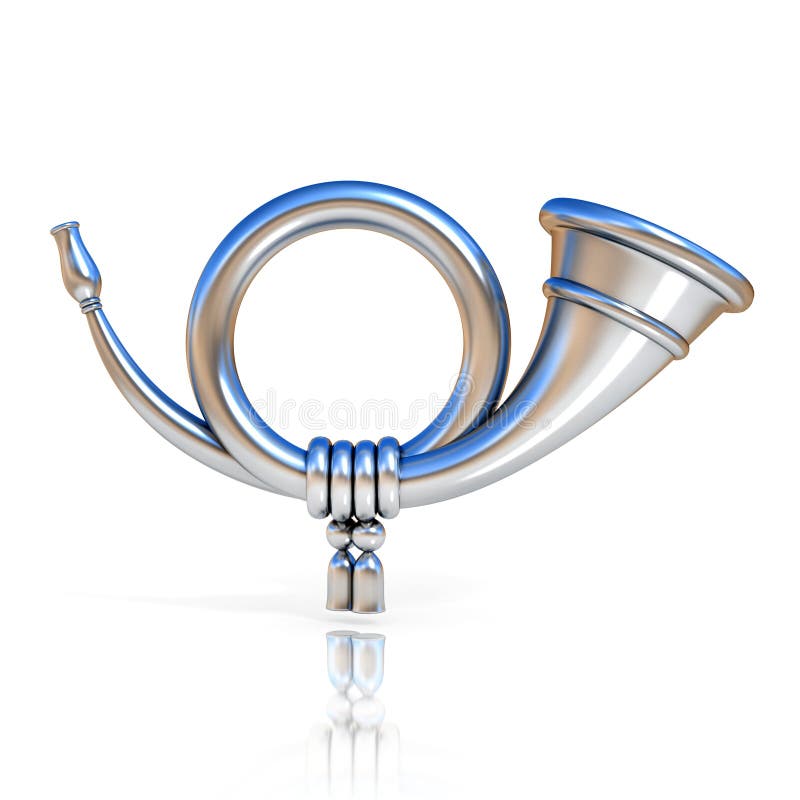 Post horn stock illustration. Illustration of symbol - 25870802