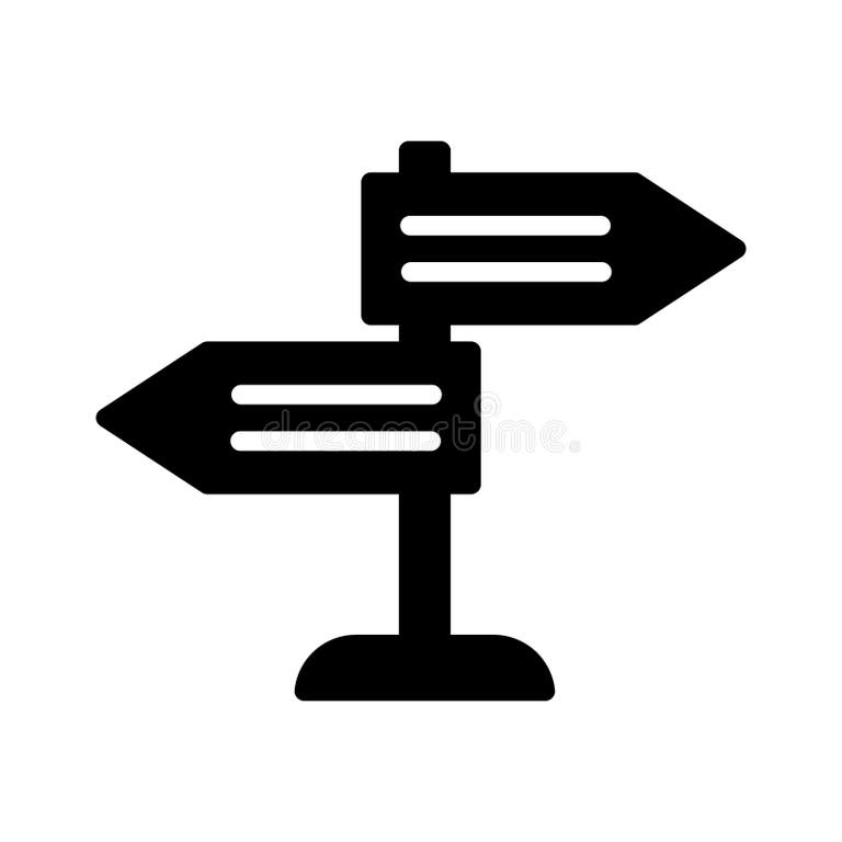 Post Glyph Flat Line Vector Icon Stock Vector - Illustration of blank ...