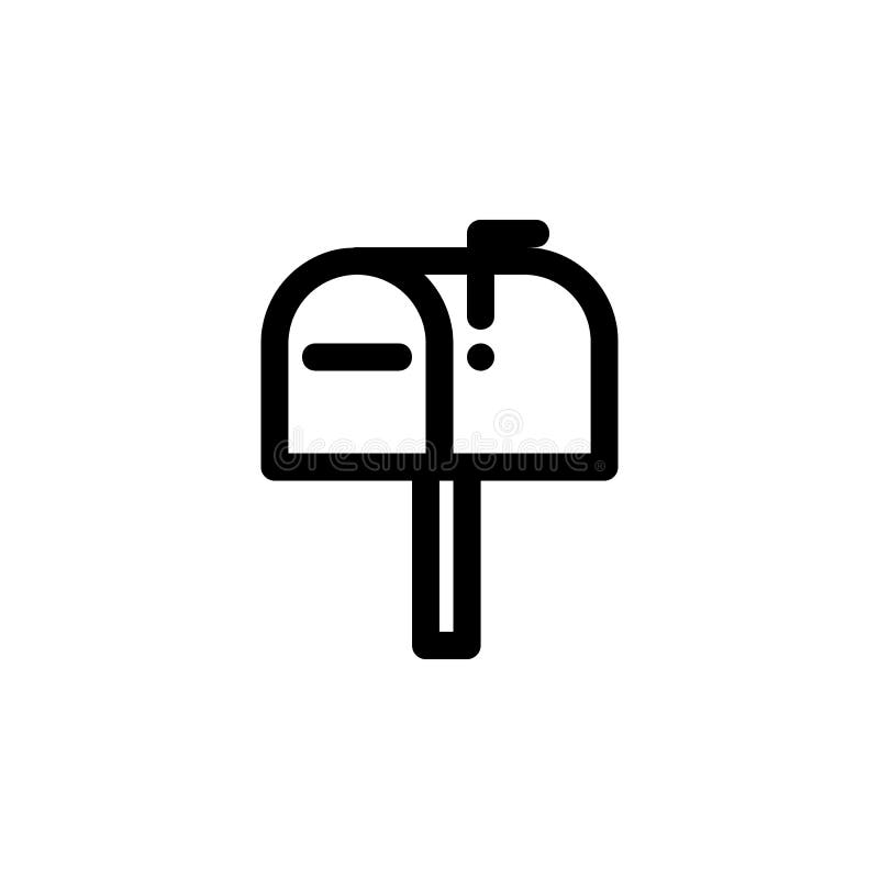 Post Inbox Message Icon stock vector. Illustration of mail - 171132207