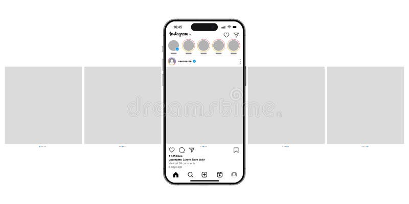Instagram Post Iphone Stock Illustrations – 194 Instagram Post Iphone ...