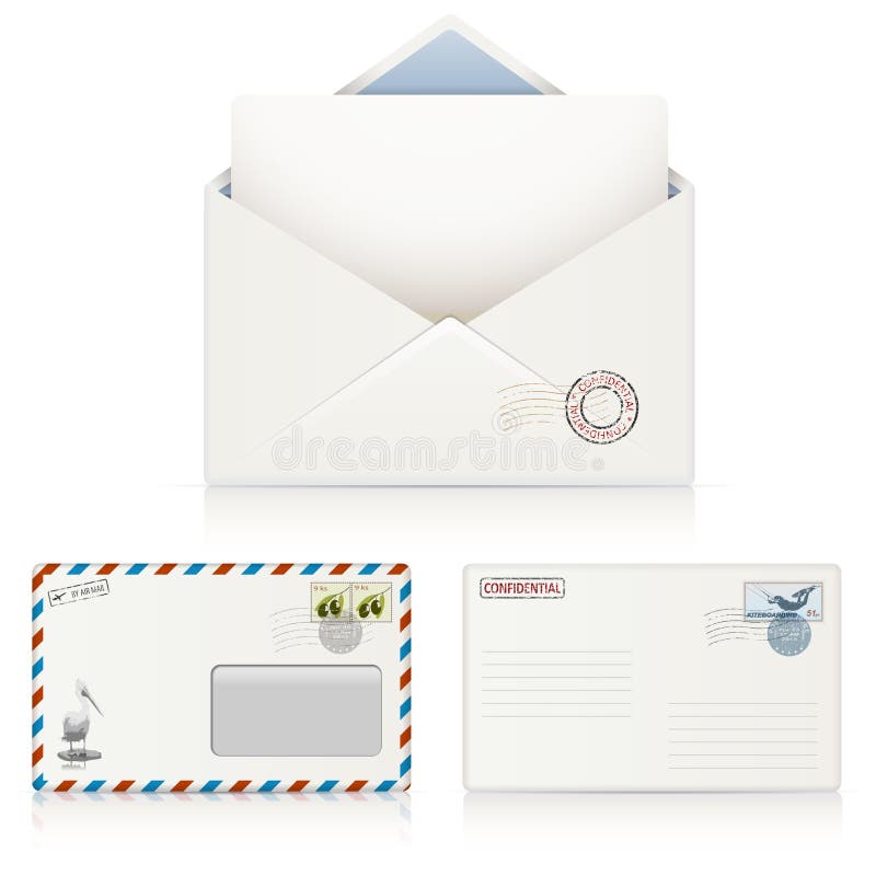 Post- kuvert vektor illustrationer. Illustration av förlaga - 31845453