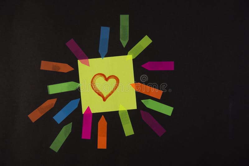 Post it love stock photo. Image of paper, note, valentine - 59779262