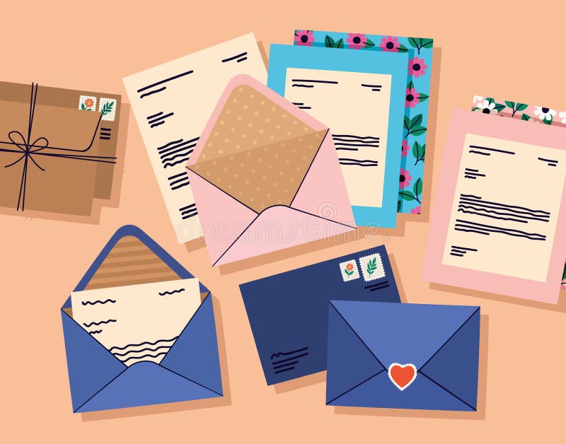 Post mail design stock vector. Illustration of vector - 231029730