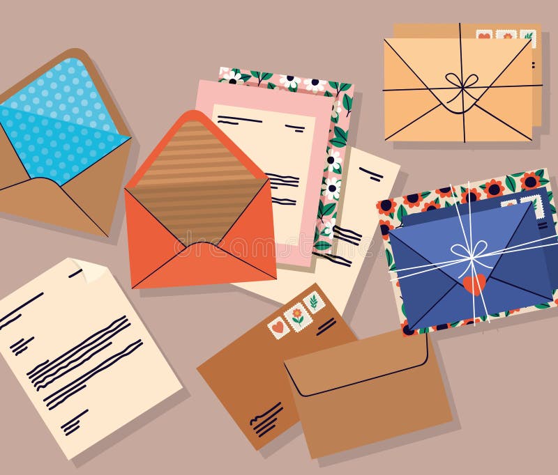 Post mail illistration stock vector. Illustration of express - 231030189