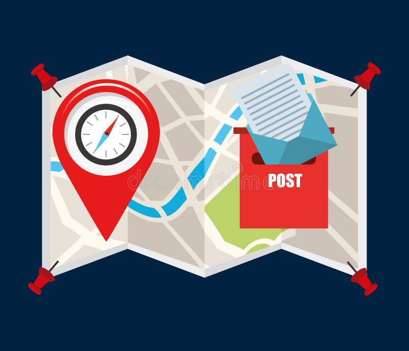 Post mail service design stock vector. Illustration of send - 65905329