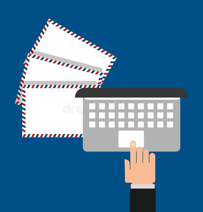 Post mail service design stock vector. Illustration of icon - 65905386