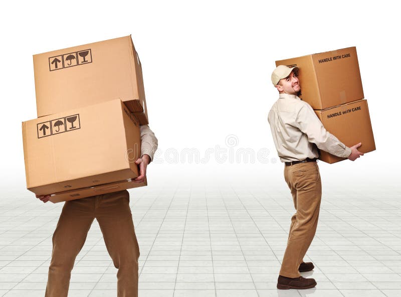 Post man at work stock photo. Image of service, occupation - 22878136