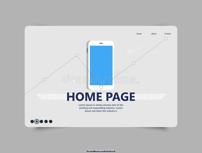 Post Mobile App Isometric Landing Page, Smartphone Stock Vector ...